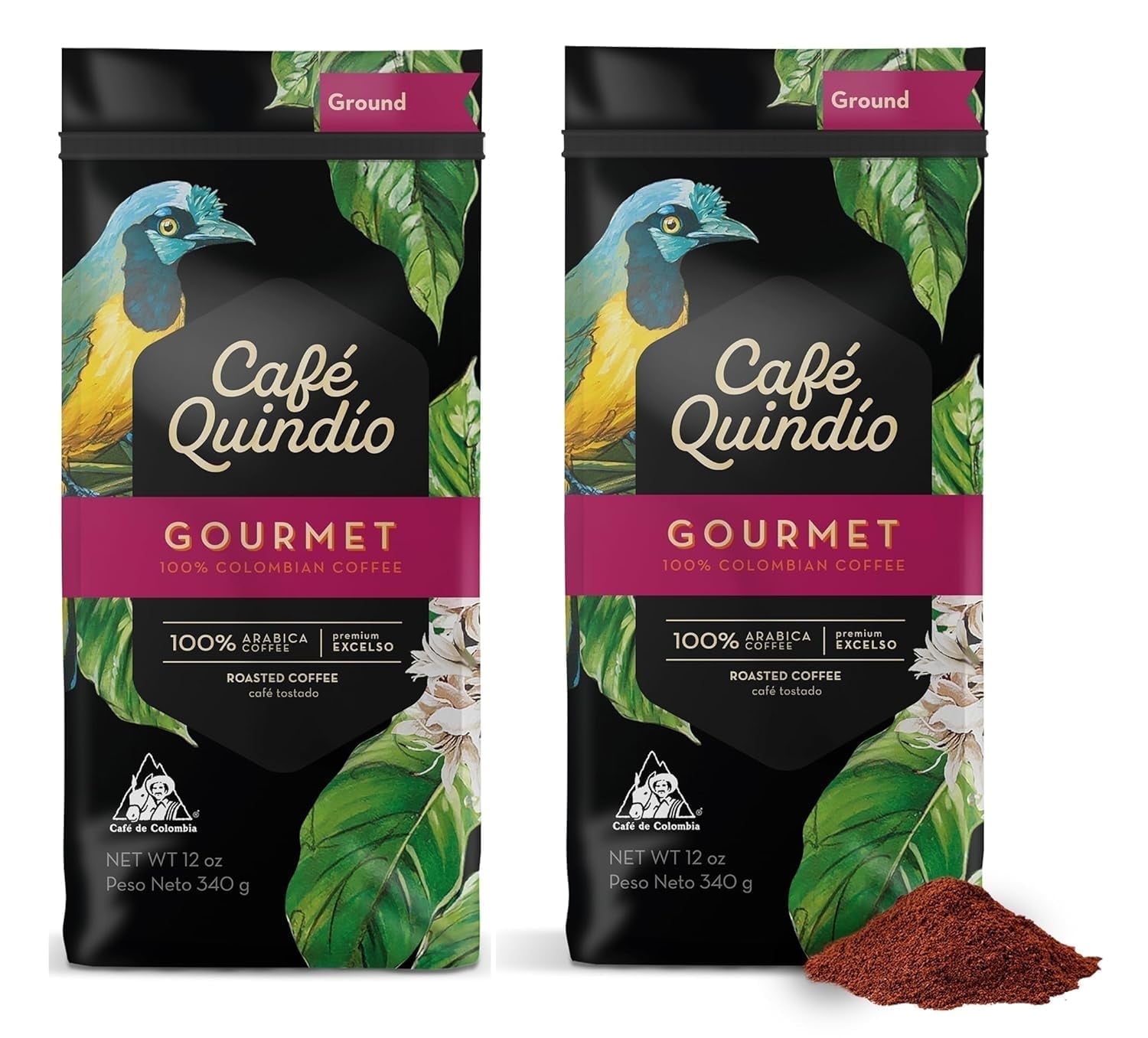 Cafe Quindio Gourmet - Medium Roast 100% Colombian Excelso Ground ...