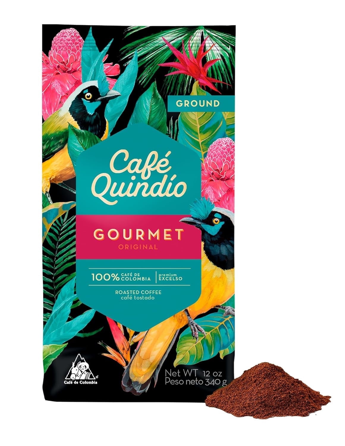Cafe Quindio Gourmet Original - Medium Roast 100% Colombian Excelso ...