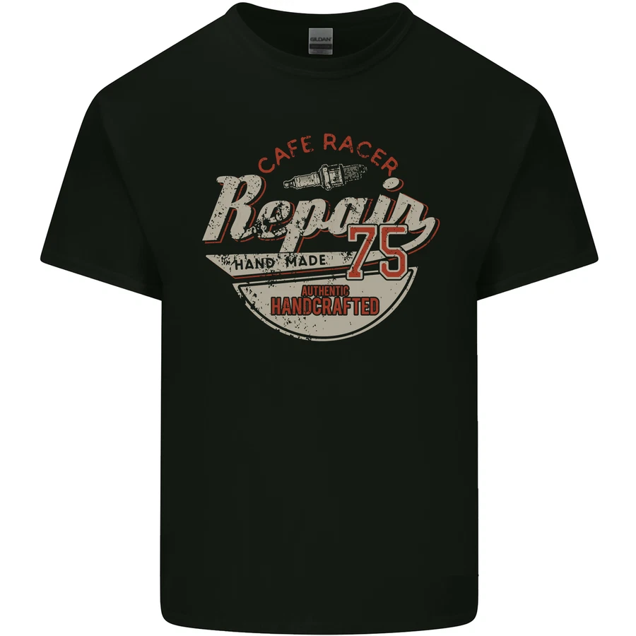 Cafe Racer Biker Motorbike Motorcycle Riding Graphic Light Cotton Tee ...