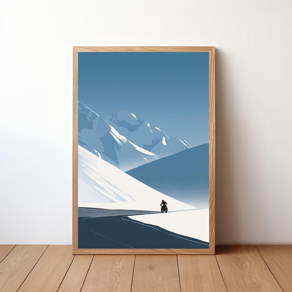 Cafe Racer Minimalist Motorcycle Wall Art, Unframed Canvas - Walmart.com