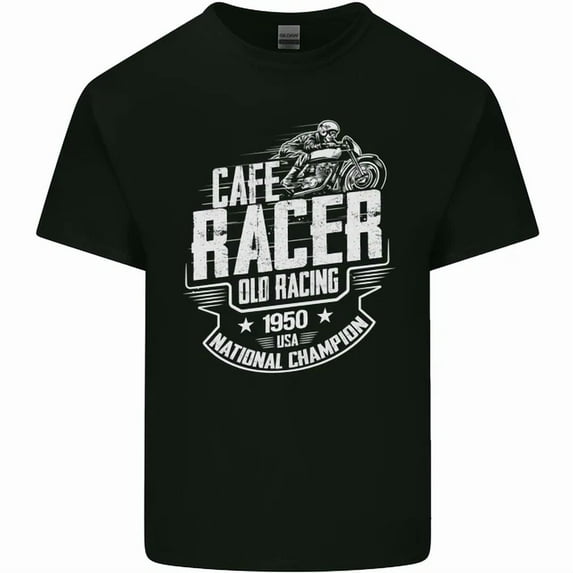 Cafe Racer Old Racing Biker Motorcycle Mens Womens S-5XL T-Shirt ...