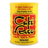 Café Rico Ground Coffee from Puerto Rico 10 Ounce Can Medium Dark Roast ...