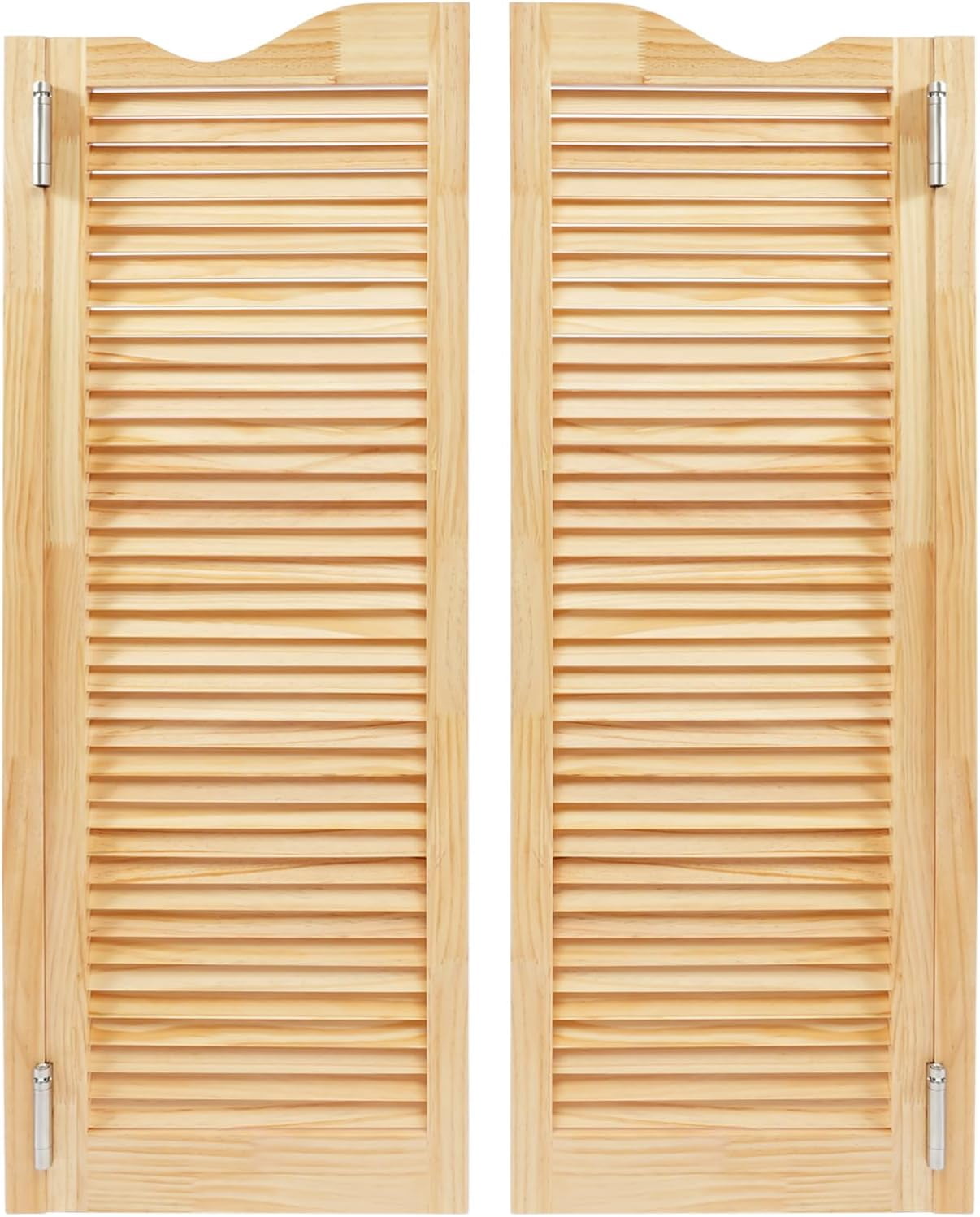 Cafe Swinging Doors Wood Saloon Doors, 36" x 48" Modern Swinging 2-Half ...