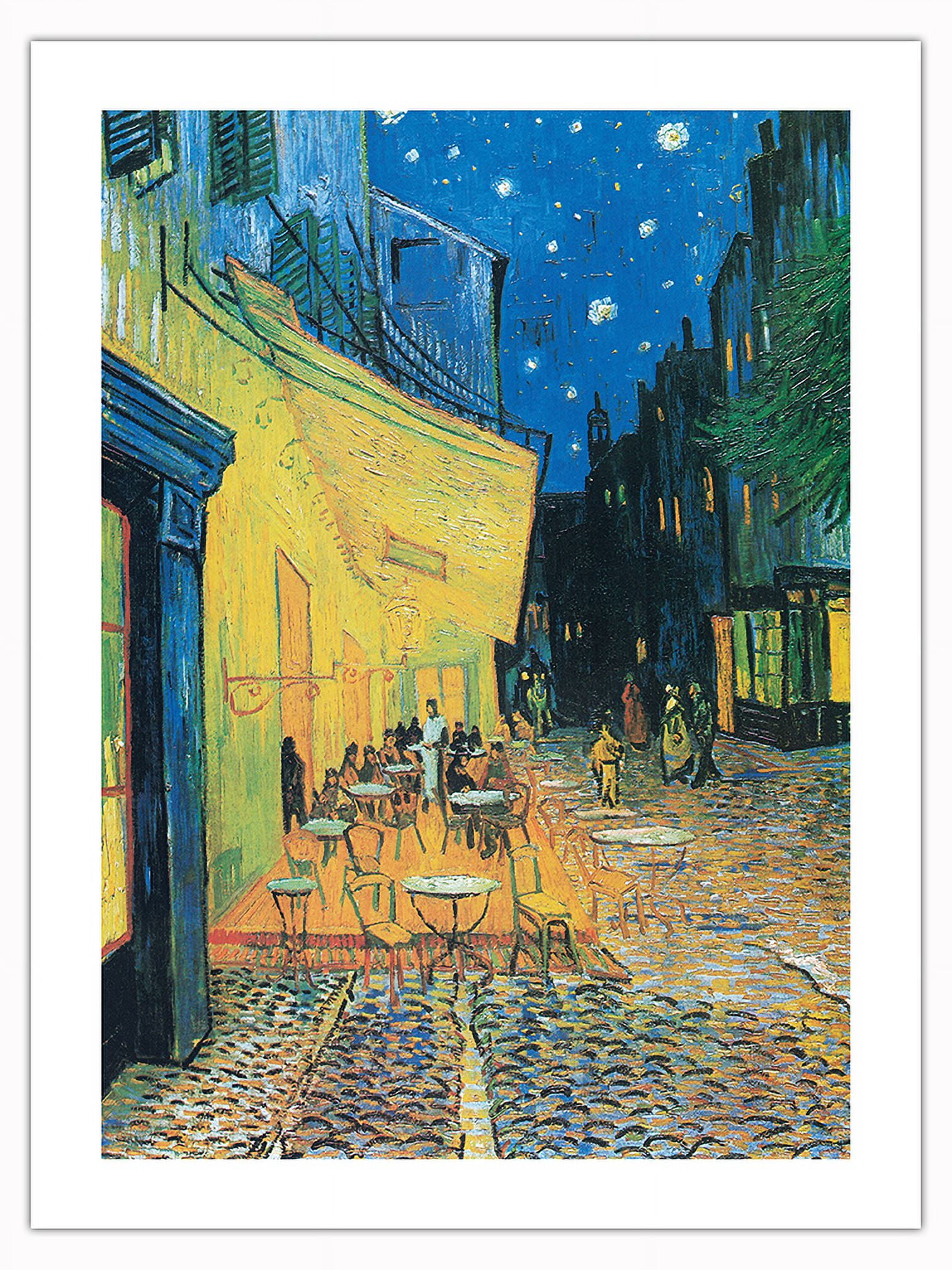 Café Terrace at Night (on the Place du Forum) - From an Original Color ...