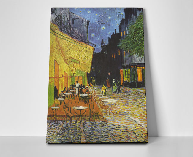 Cafe Terrace at Night Poster or Wrapped Canvas - Walmart.com
