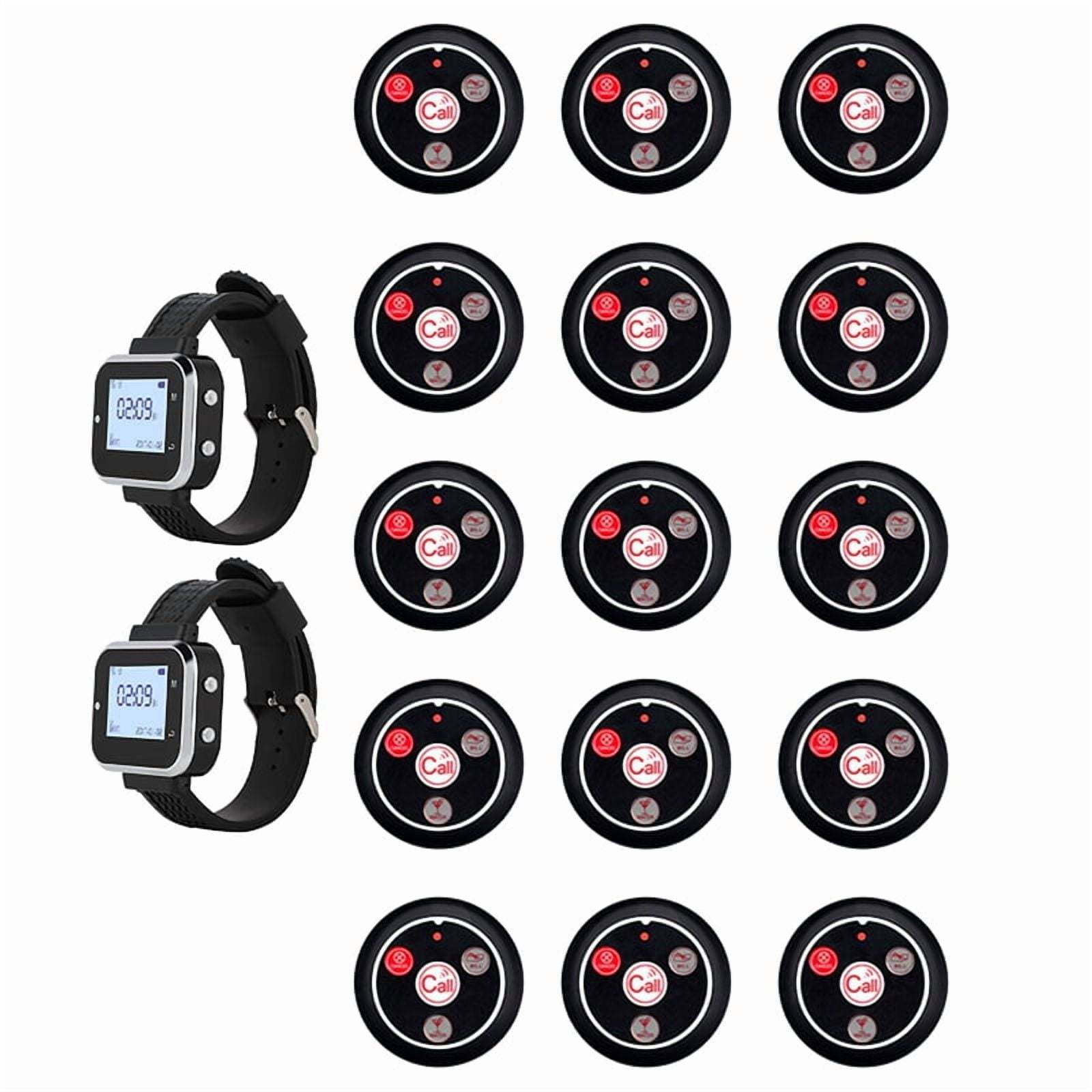Cafe Waiter Service Buzzer 15 Table Call Button Transmitter 2 Watch ...