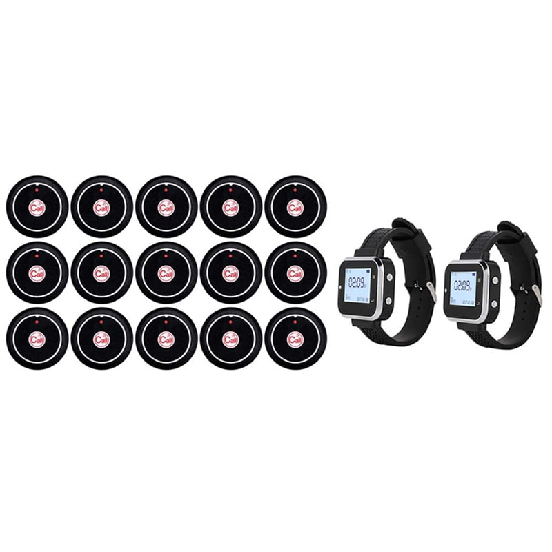 Cafe Waiter Service Buzzer 2 Watch Waiter Pager 15 Restaurant Table ...
