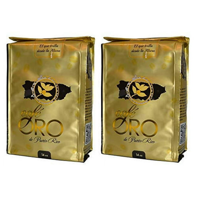 Cafe de Oro - Gold Coffee from Puerto Rico, 14oz (2 Bags) - Walmart.com