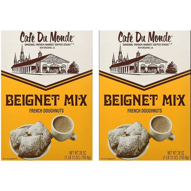Cafe du Monde Authentic Beignet Mix Twin Pack, 28 oz Each, Traditional ...