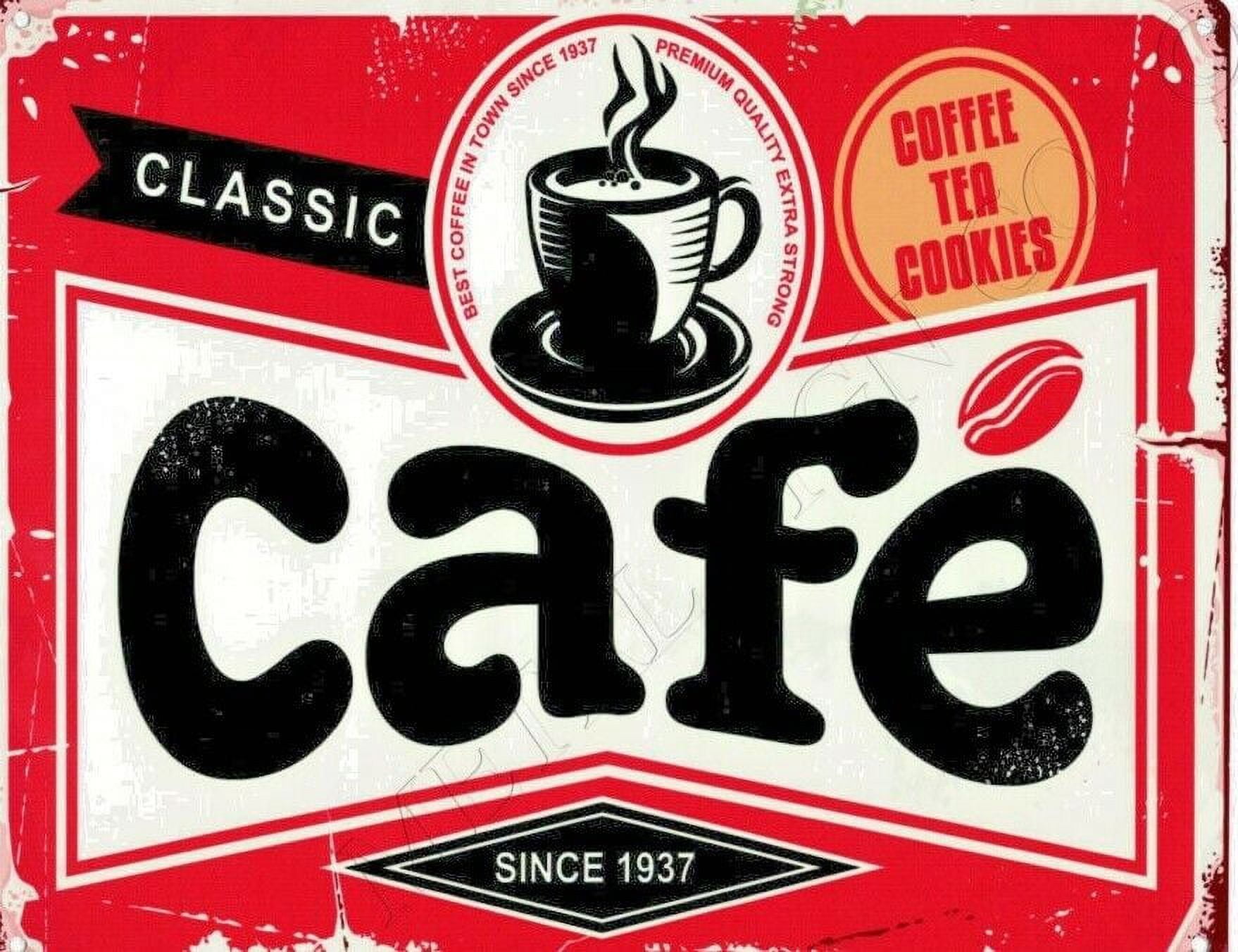 Cafe metal aluminum wall sign small games room man cave pub bar shed ...