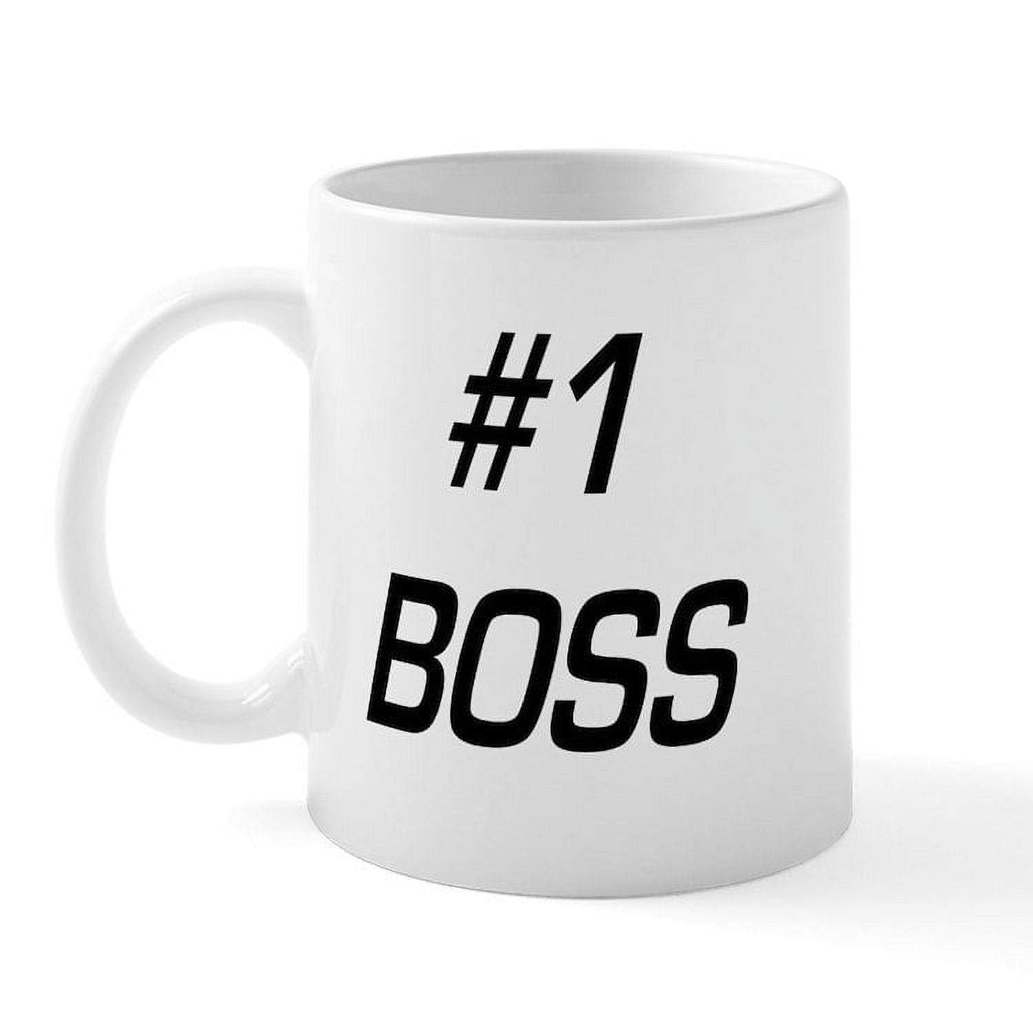 CafePress - #1 Boss Mug - 11 oz Ceramic Mug - Novelty Coffee Tea Cup ...