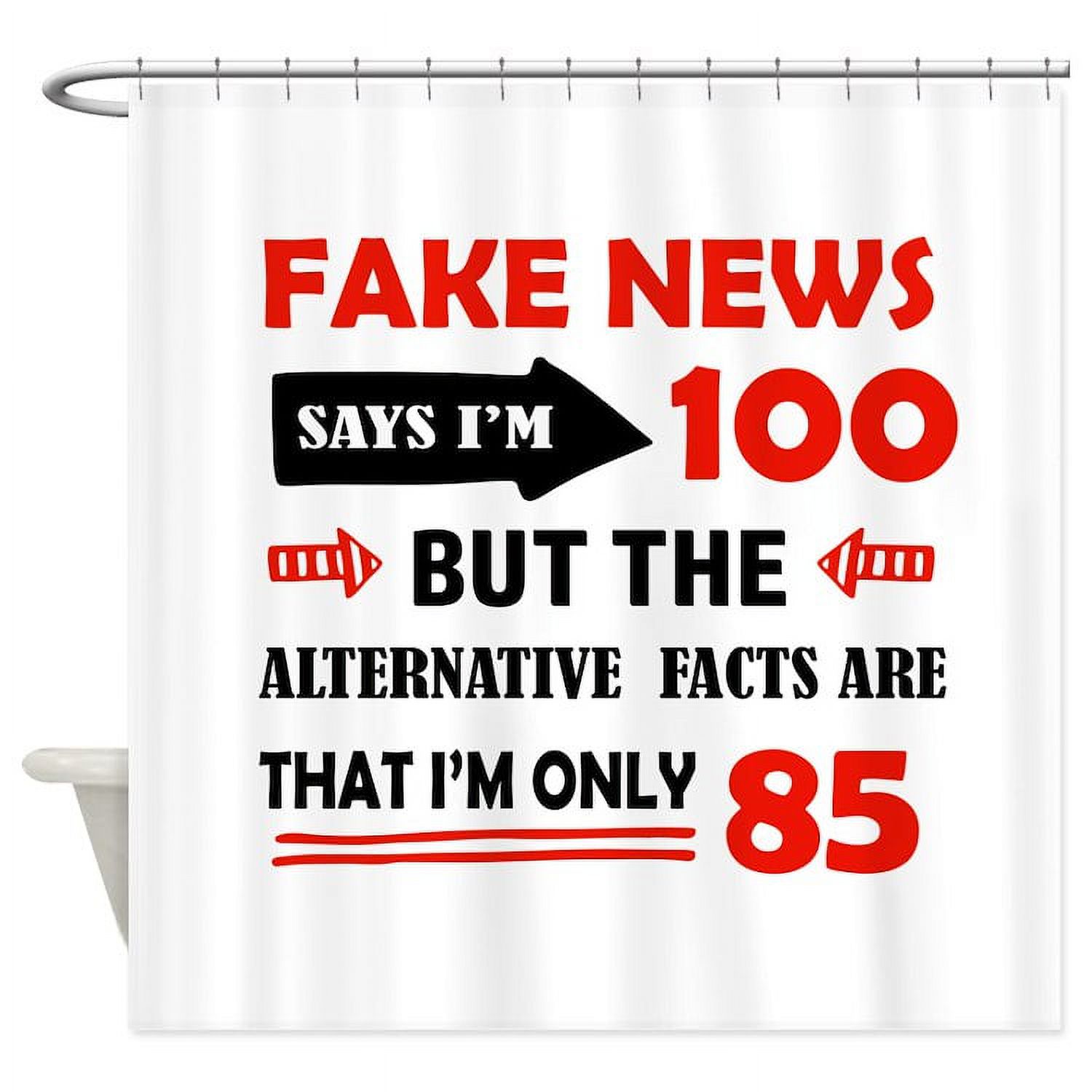 CafePress - 100Th Birthday Designs - Unique Fabric Shower Curtain 70" x ...