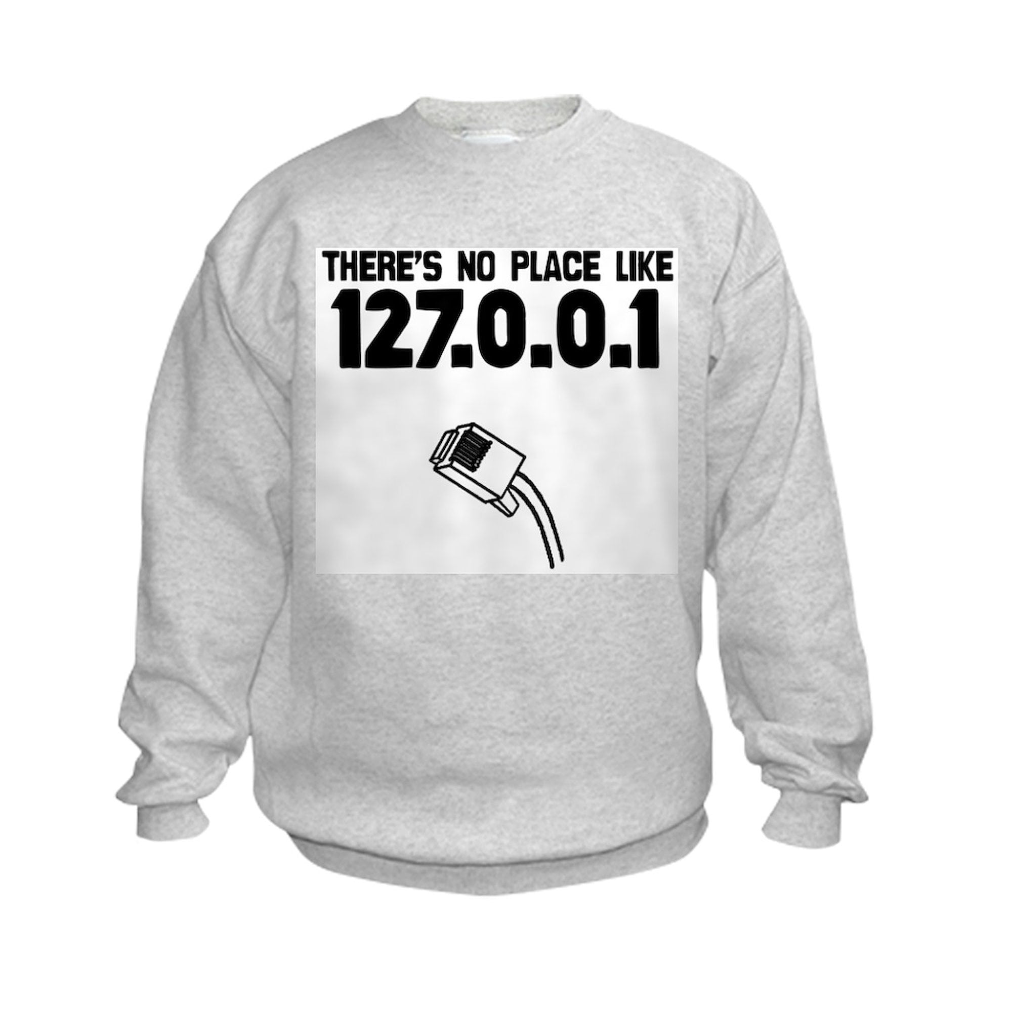CafePress - 127.0.0.1 Kids Sweatshirt - Kids Sweatshirt, Youth Crew Neck Sweatshirt - Walmart.com