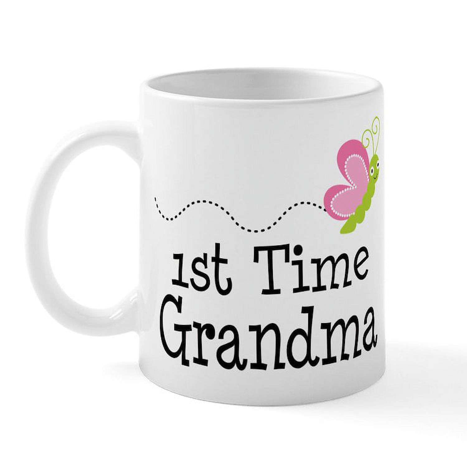 CafePress - First Time Grandma Mug - 11 oz Ceramic Mug - Novelty Coffee ...
