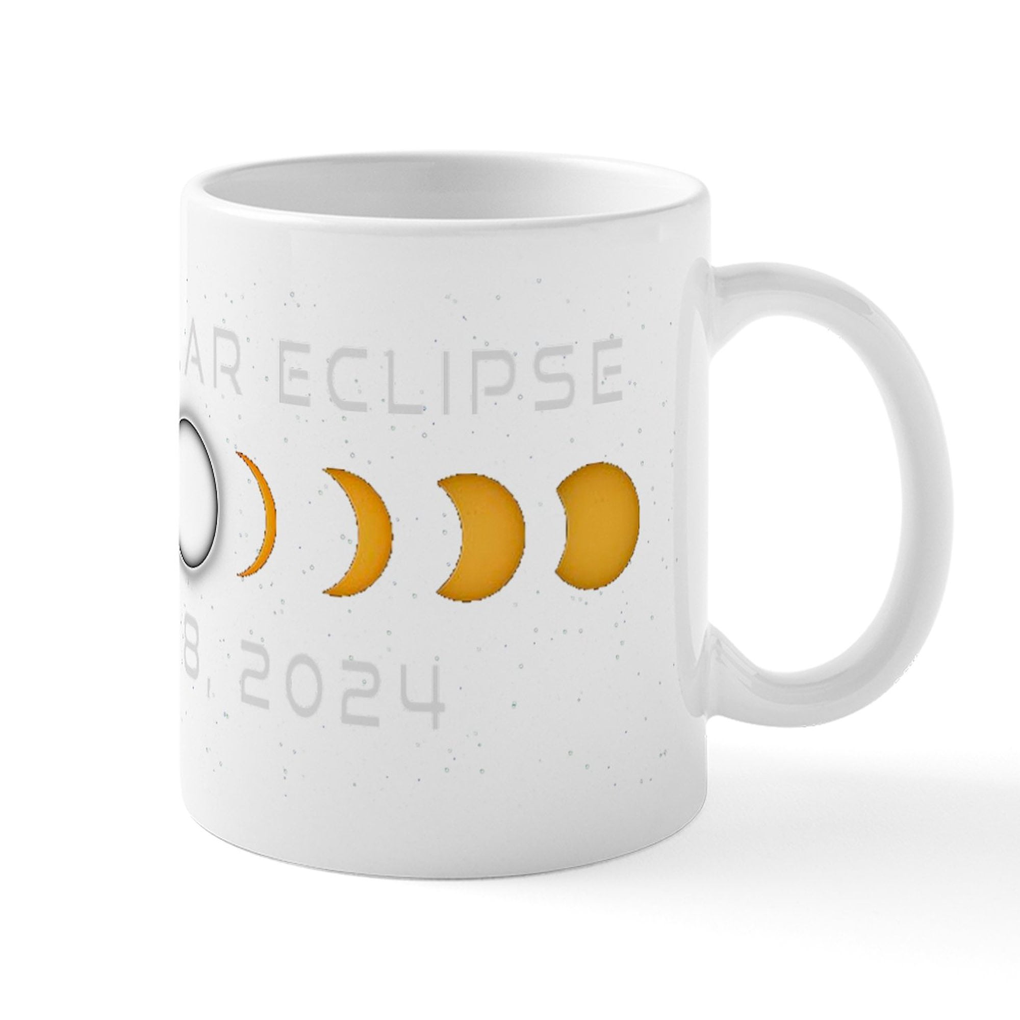 CafePress - 2024 Solar Eclipse Souvenir April 8 Mugs - 11 oz Ceramic ...