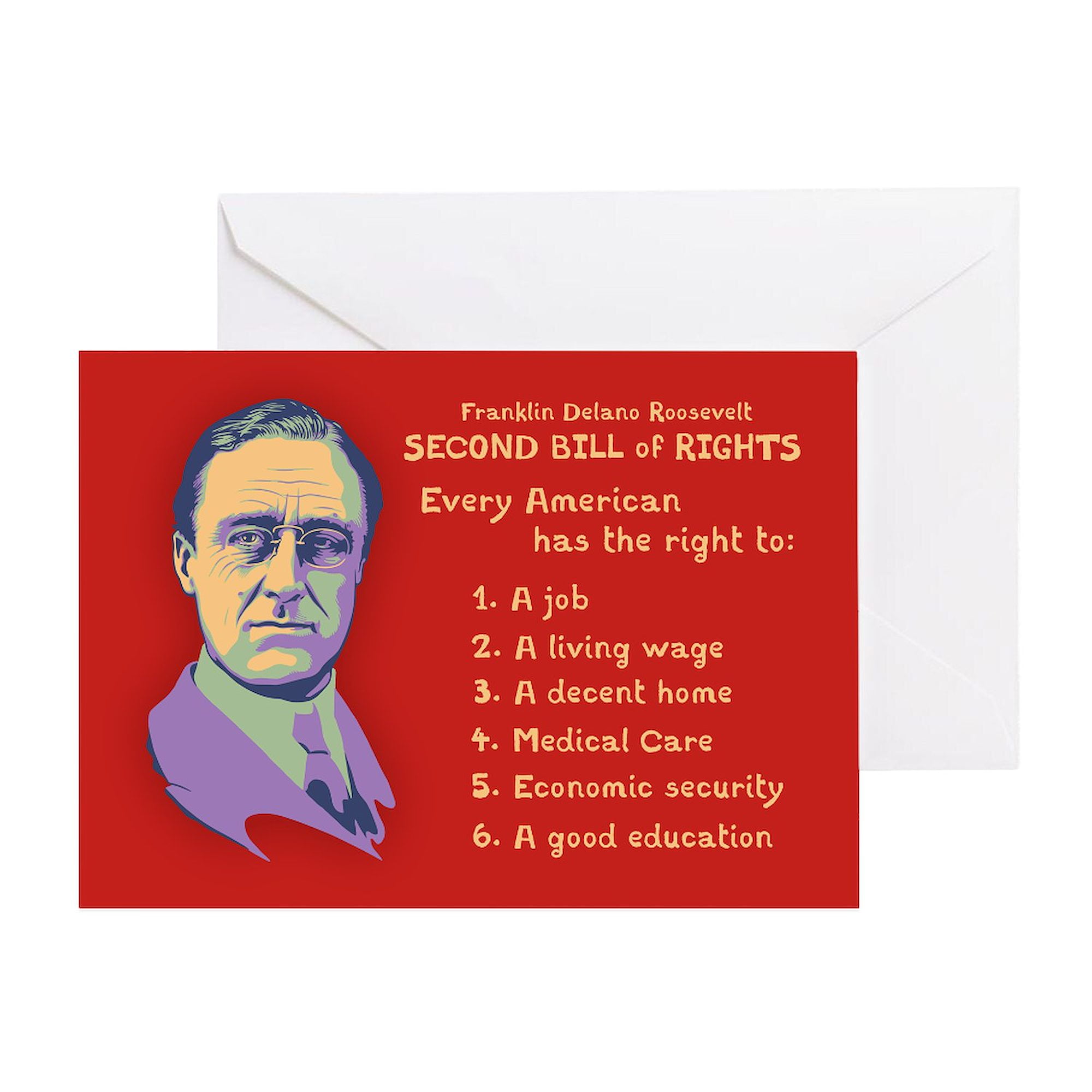 CafePress - 2Nd Bill Of Rights - Greeting Card, Blank Inside Matte ...