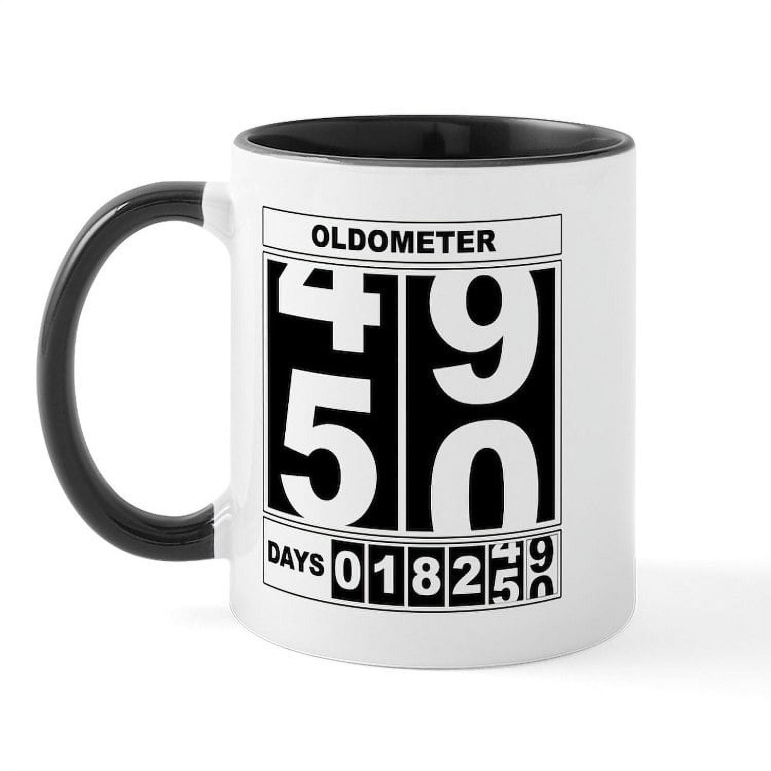 CafePress - 50Th Birthday Oldometer Mug - 11 oz Ceramic Mug - Novelty ...