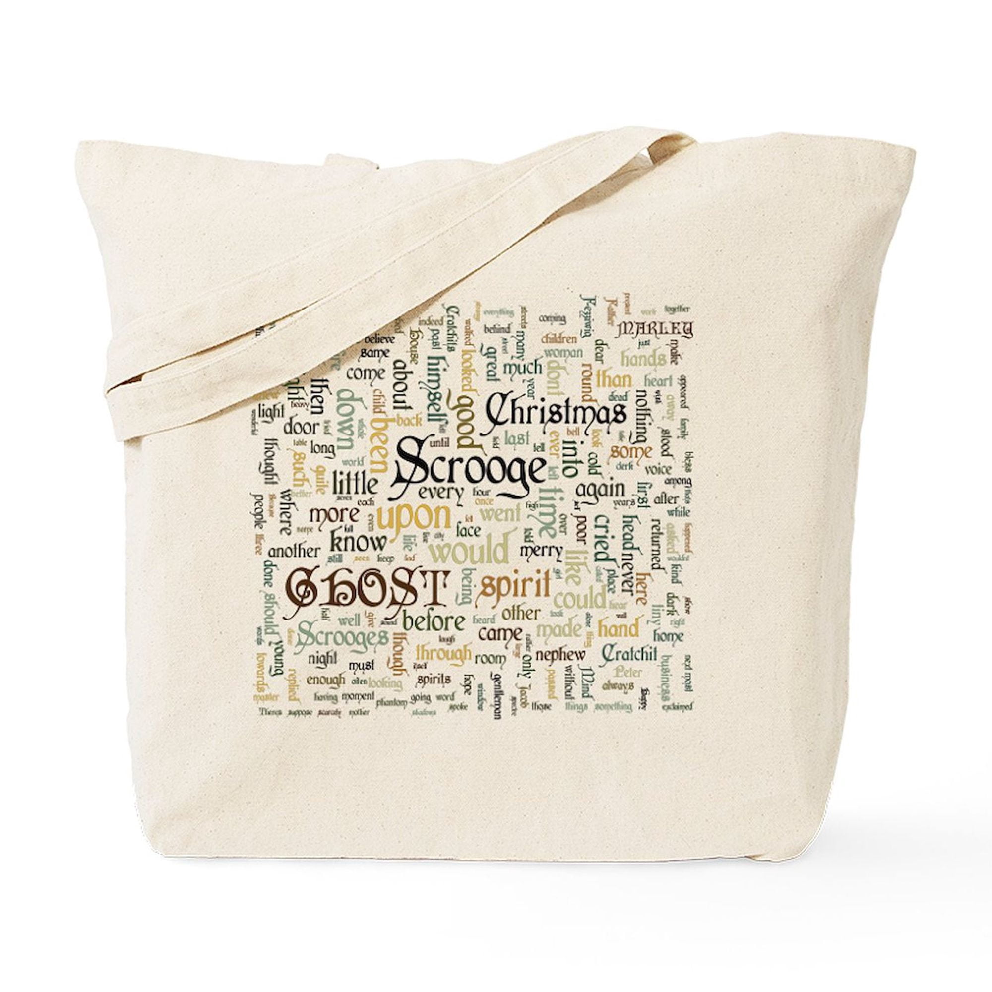 CafePress - A Christmas Carol Word Cloud Tote Bag - Unisex Canvas Tote ...