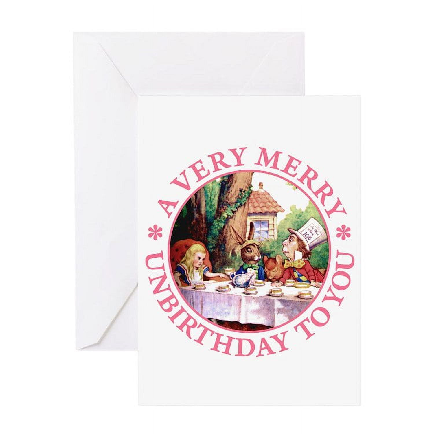 CafePress - A Very Merry Unbirthday To You - Greeting Card, Blank ...