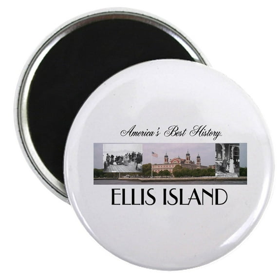 CafePress - ABH Ellis Island Magnet - 2.25" Round Magnet, Refrigerator ...