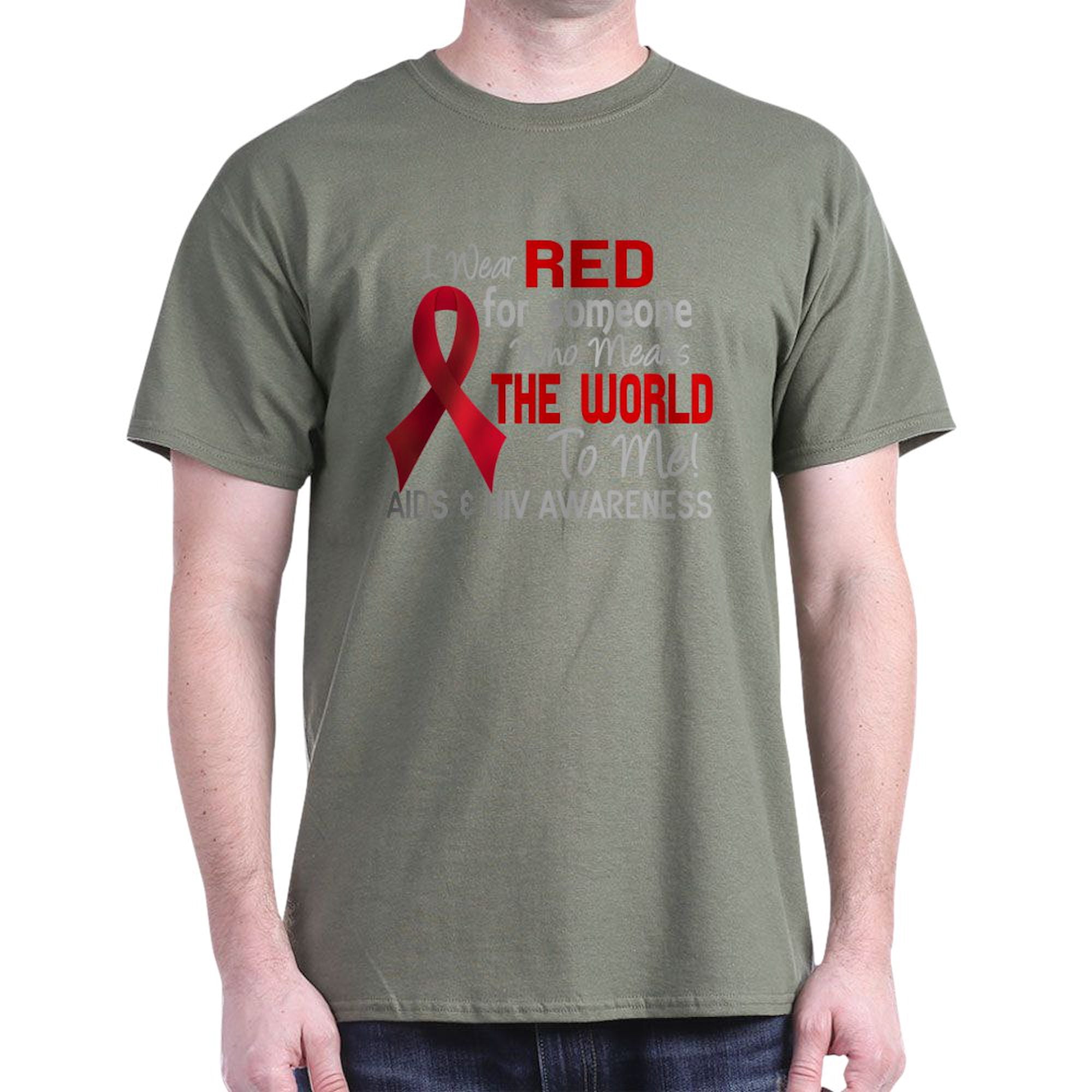 CafePress - AIDS HIV Meansworldtome2 Dark T Shirt - Men's Classic ...