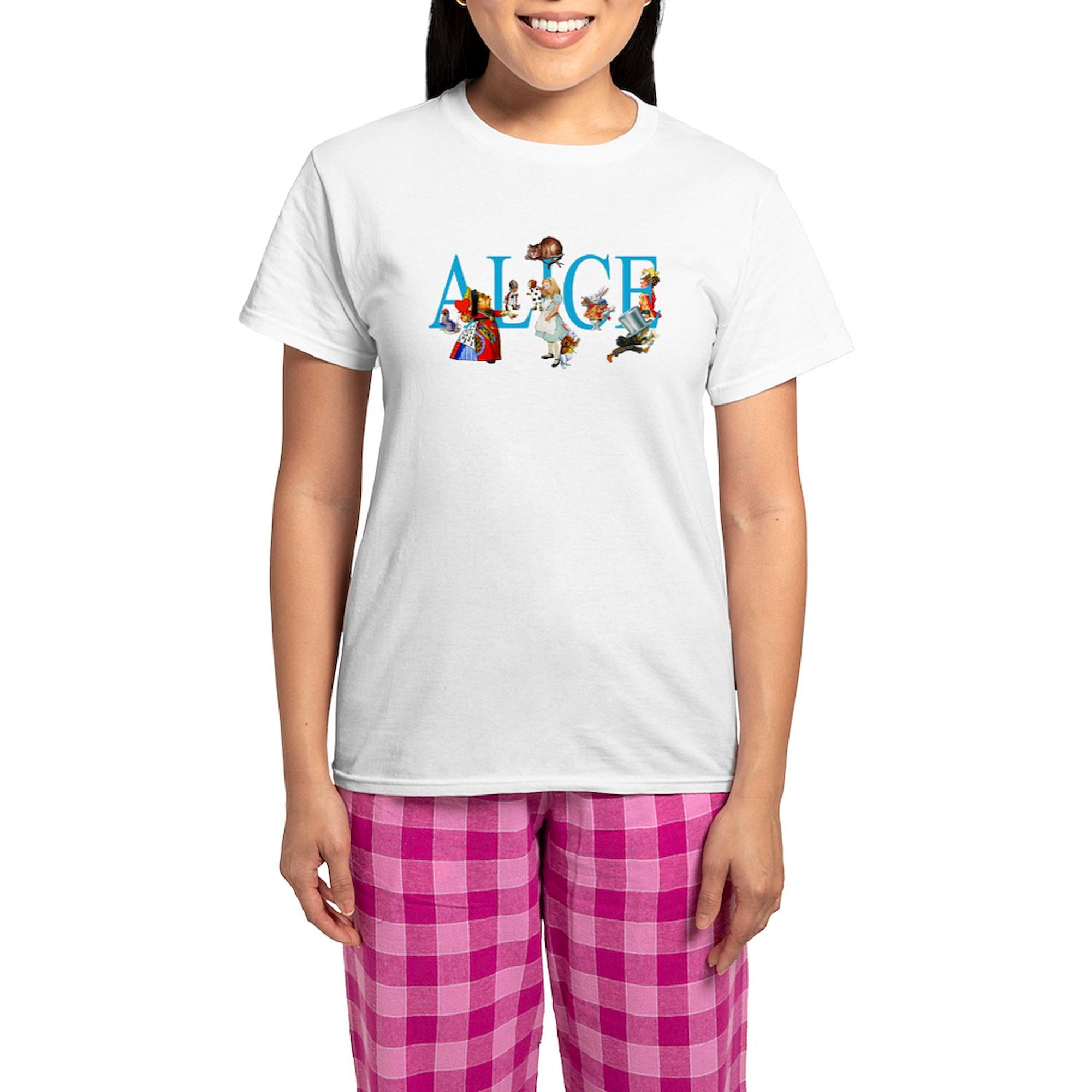 CafePress - ALICE & FRIENDS IN WONDERLA Women's Light Pajamas - Women's ...