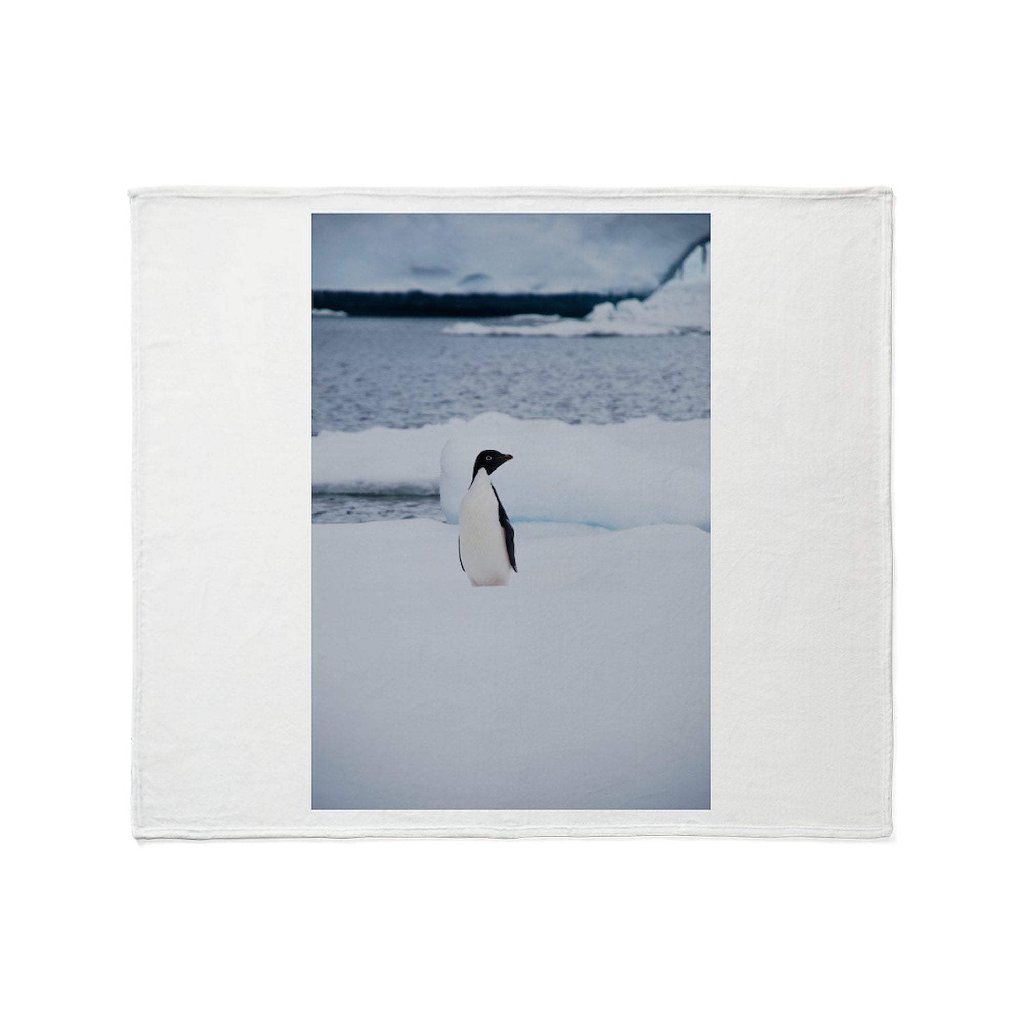 CafePress - Adelie Penguin In Antarctica Throw Blanket - Soft Fleece ...