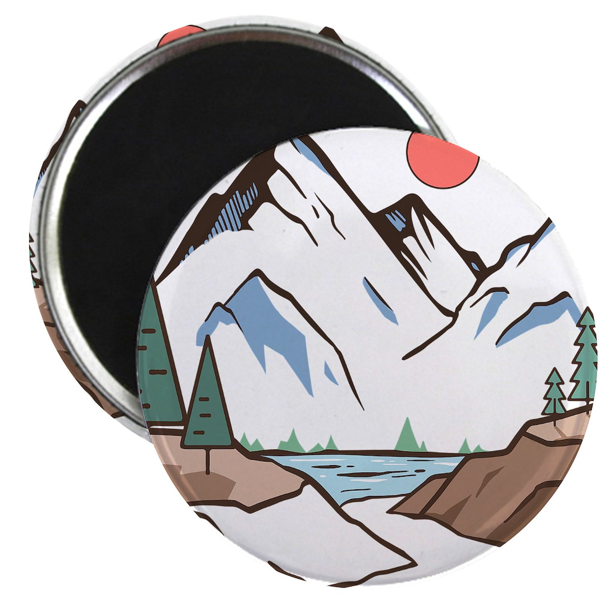 CafePress - Adventure Awaits Let's Go Find It Magnets - 2.25" Round ...