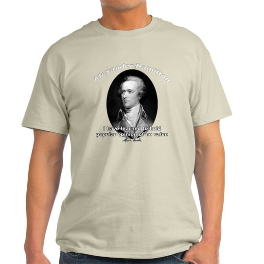 CafePress - Alexander Hamilton 03 Black T Shirt - Men's Classic Cotton ...