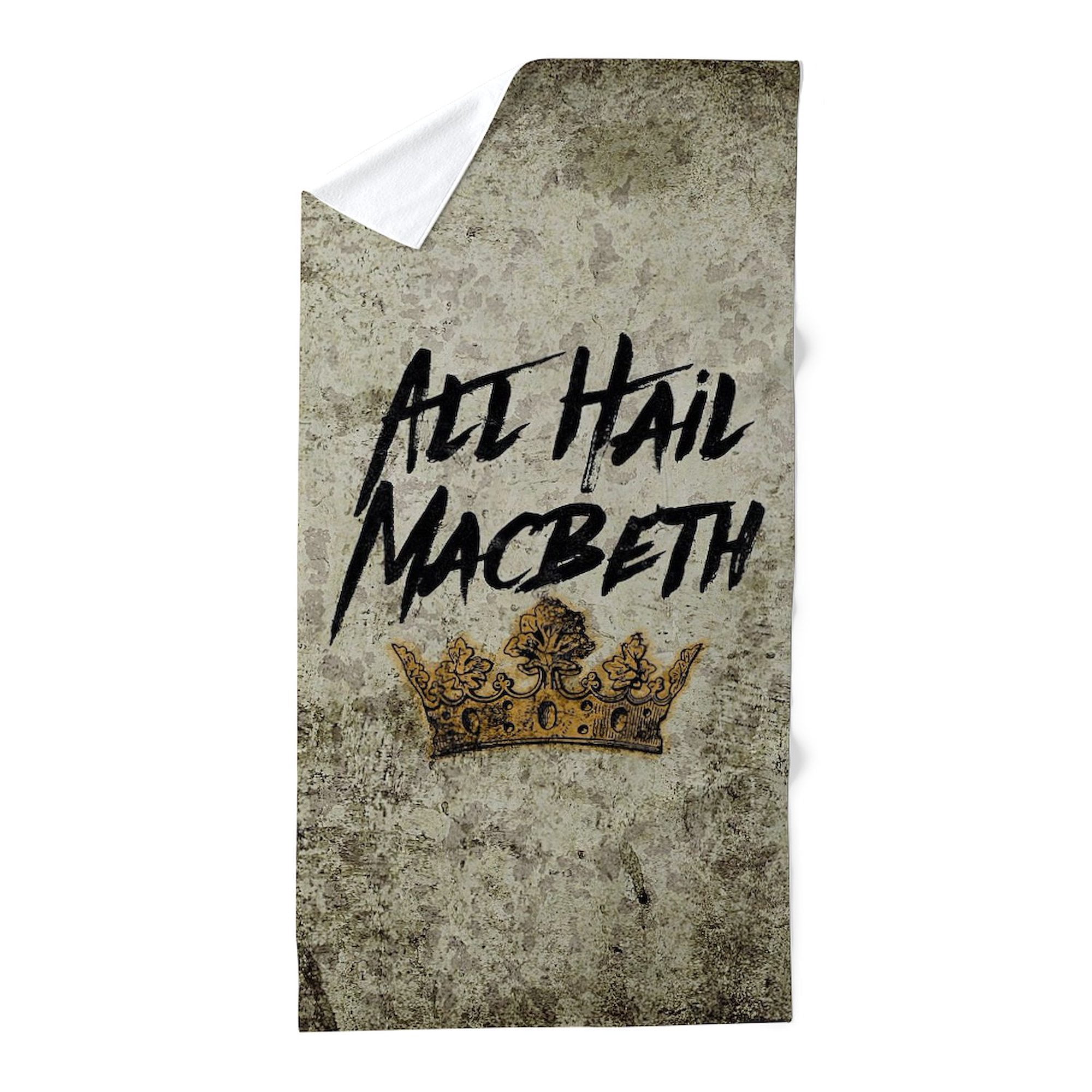CafePress - All Hail Macbeth - Large Beach Towel, Soft 30"x60" Towel ...