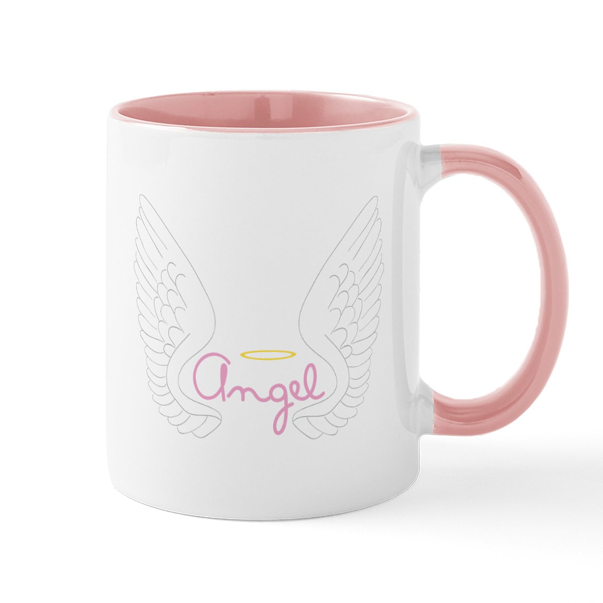 CafePress - Angel Mugs - 11 oz Ceramic Mug - Novelty Coffee Tea Cup ...