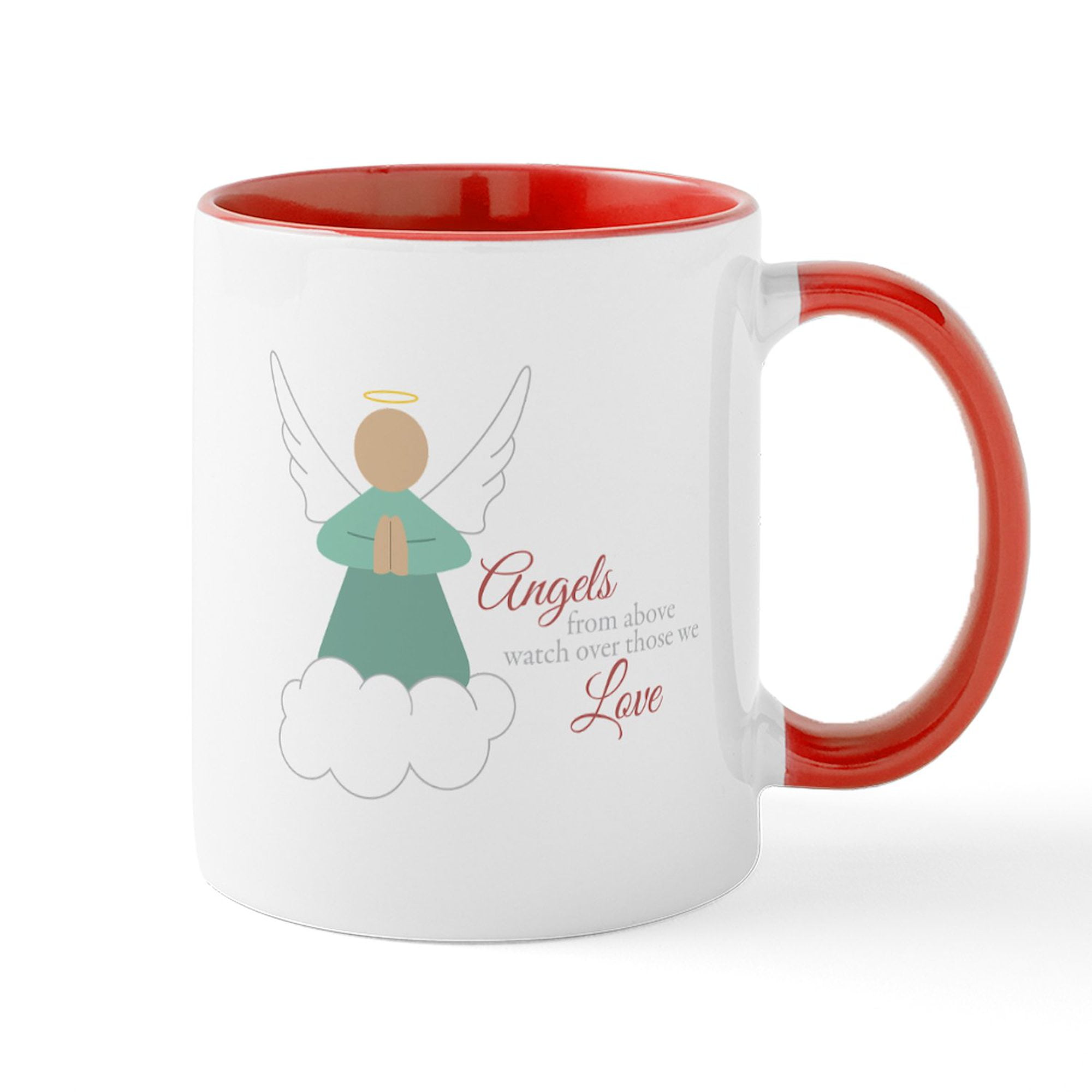 CafePress - Angels From Above Mugs - 11 oz Ceramic Mug - Novelty Coffee ...