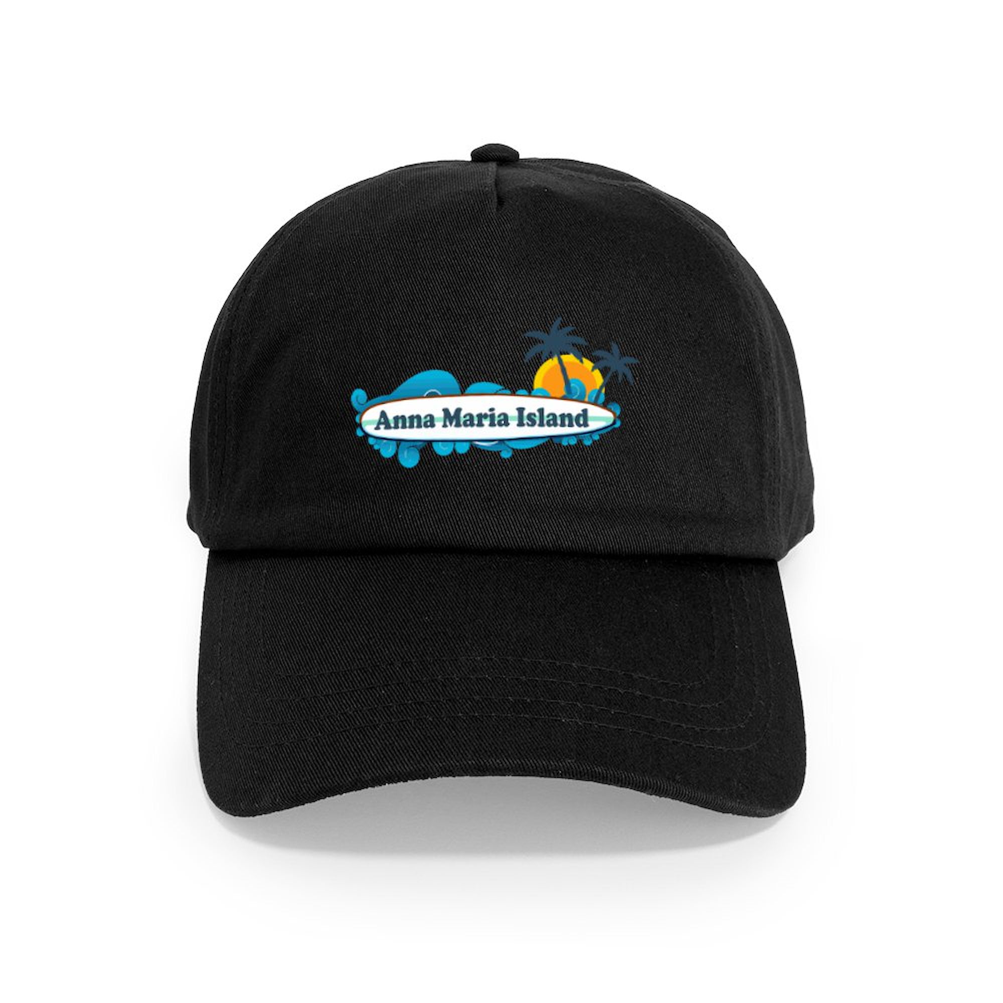 CafePress - Anna Maria Island Surf Design. Cap - Adjustable 100% ...