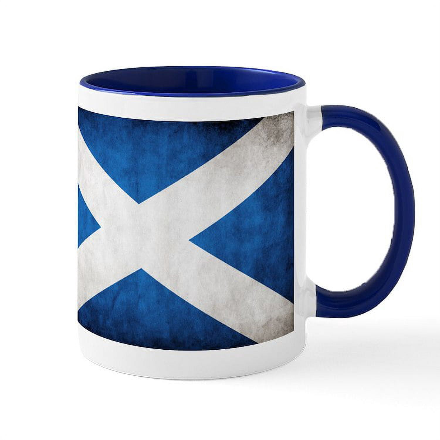 CafePress - Antiqued Scottish Flag Mugs - 11 oz Ceramic Mug - Novelty ...