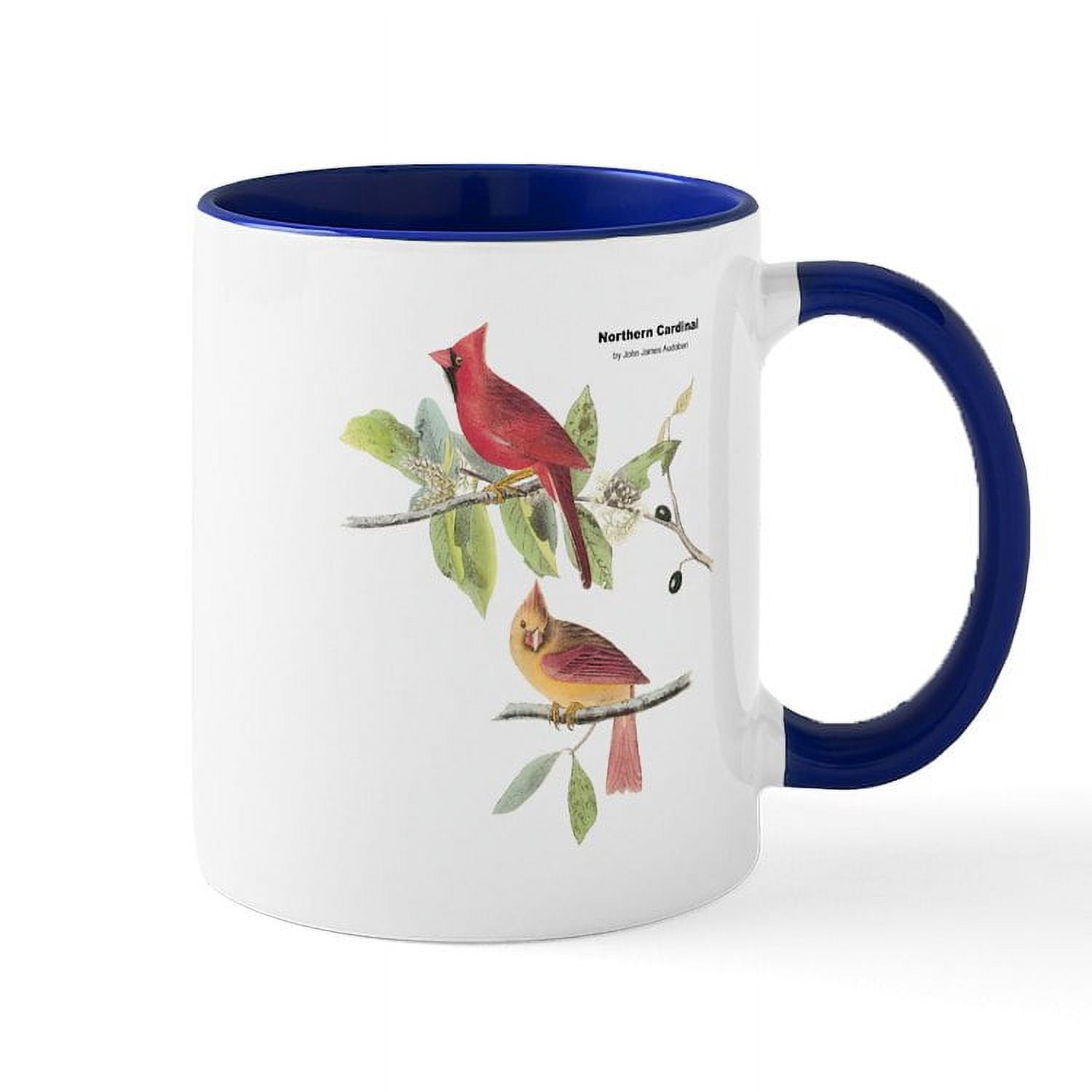 CafePress - Audubon Northern Cardinal Bird Mug - 11 oz Ceramic Mug ...