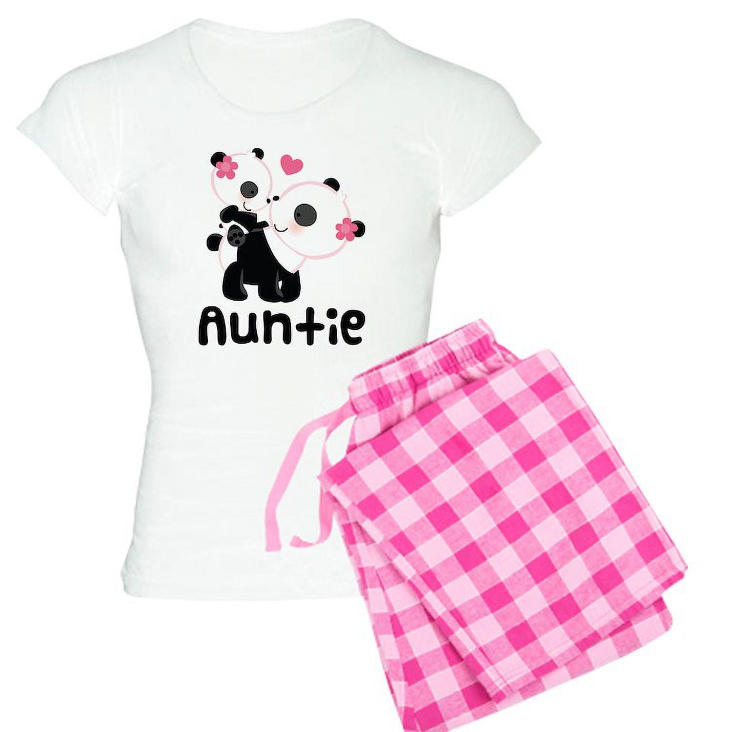 CafePress - Aunt Panda Bear - Women's Light Pajamas - Walmart.com