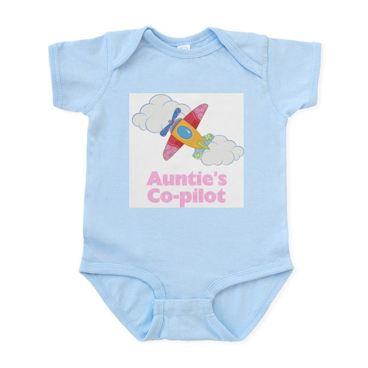CafePress - Auntie's Little Co Pilot (Gir Infant Bodysuit - Baby Light ...