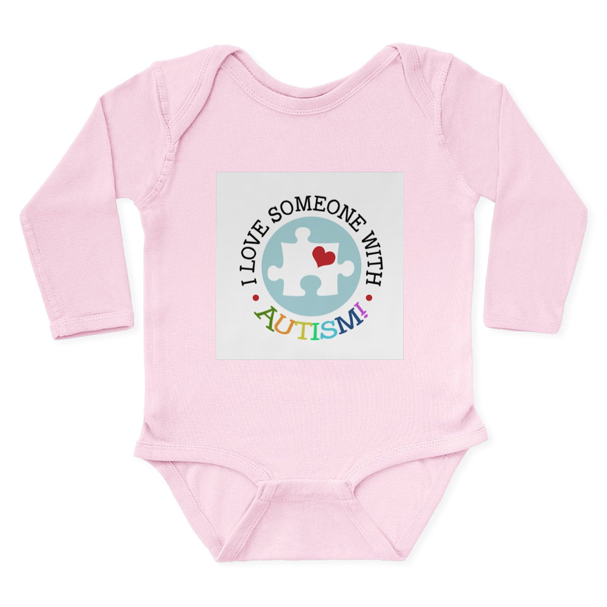 CafePress - Autism Puzzle Body Suit - Long Sleeve Cotton Baby Bodysuit ...