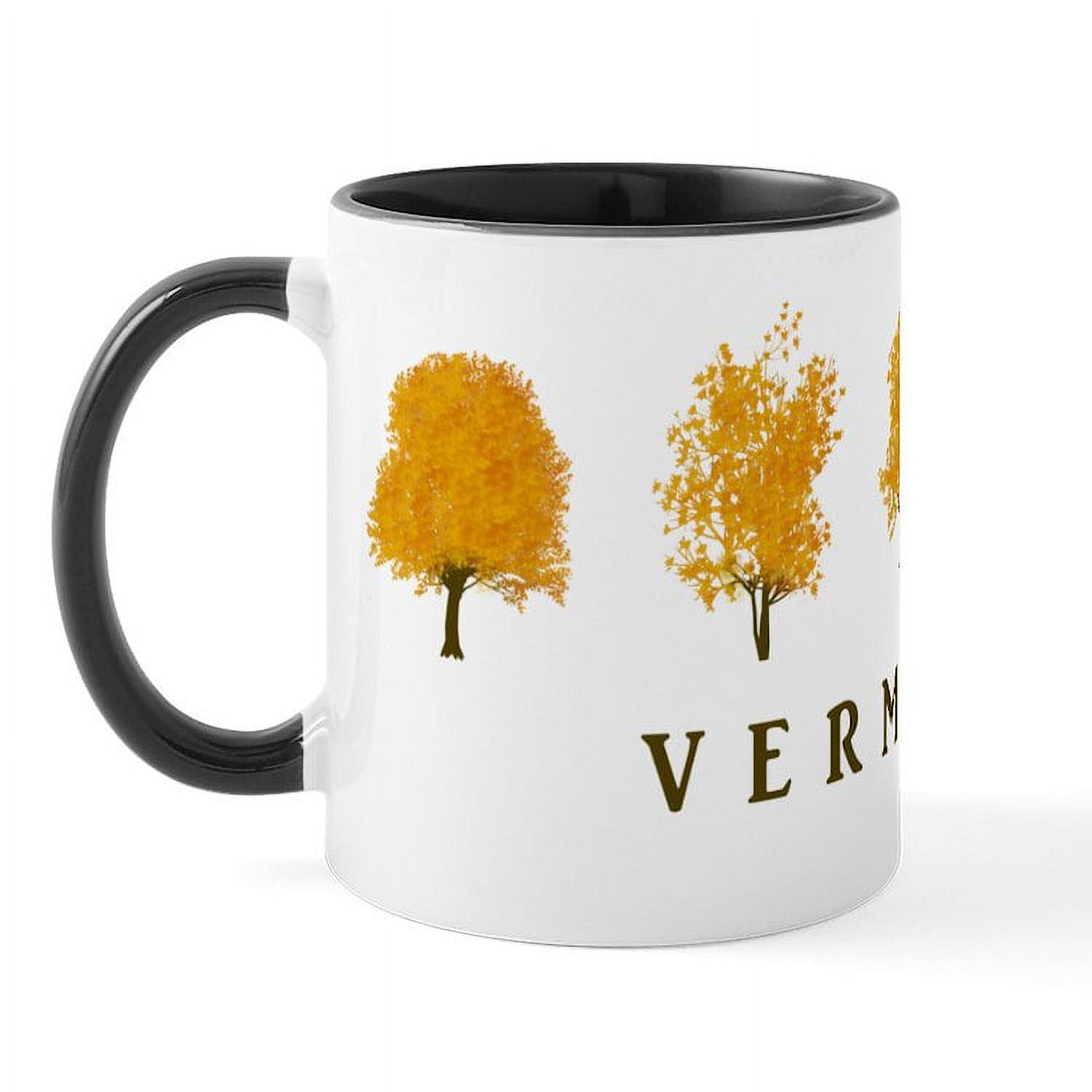 CafePress - Autumn Trees Vermont Mug - 11 oz Ceramic Mug - Novelty ...