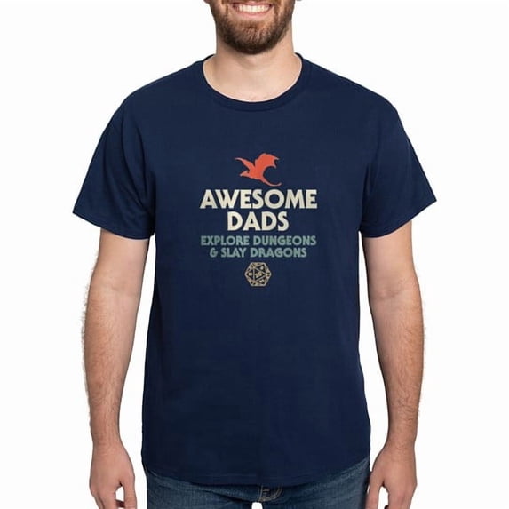CafePress - Awesome Dads Explore Dungeons And Slay Dragons Men's Value ...