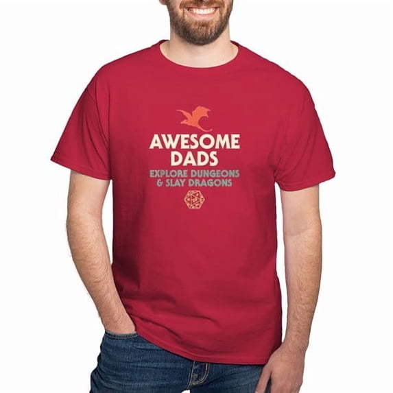 CafePress - Awesome Dads Explore Dungeons And Slay Dragons Men's Value ...