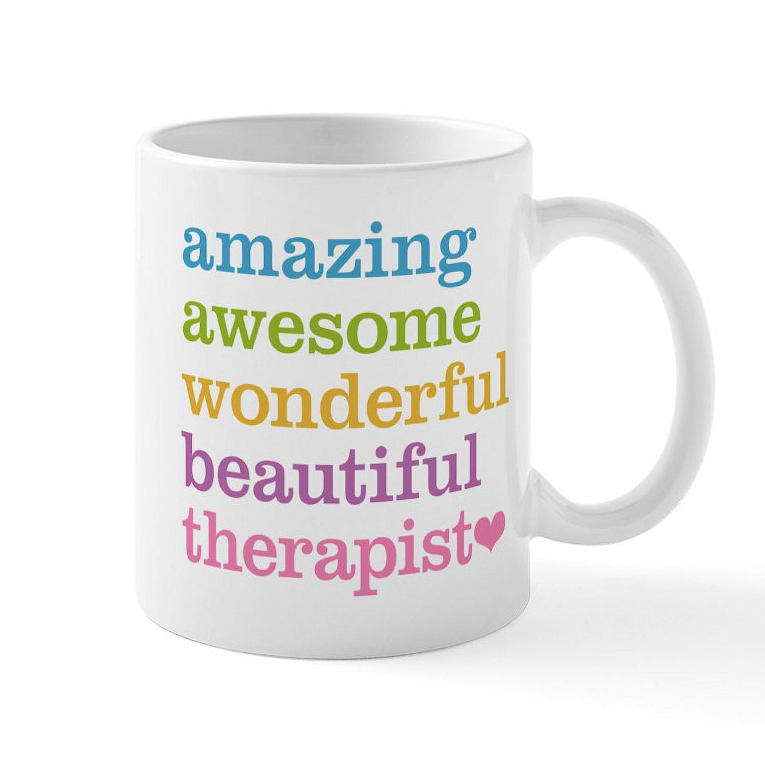 CafePress - Awesome Therapist Mug - 11 oz Ceramic Mug - Novelty Coffee ...