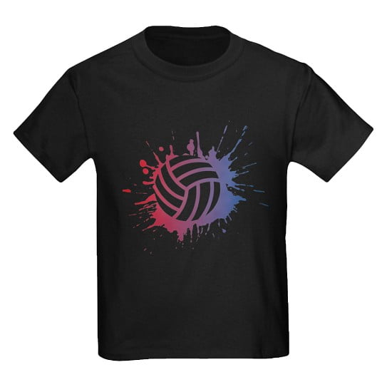 CafePress - Awesome Volleyball Design With A SPLASH Kids T Shirt ...