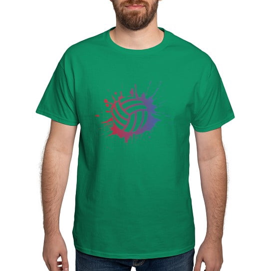 CafePress - Awesome Volleyball Design With A SPLASH Men's Value T Shirt ...