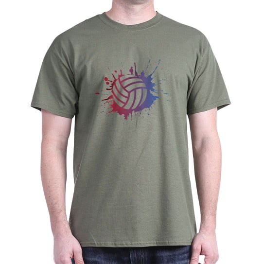 CafePress - Awesome Volleyball Design With A SPLASH Men's Value T Shirt ...