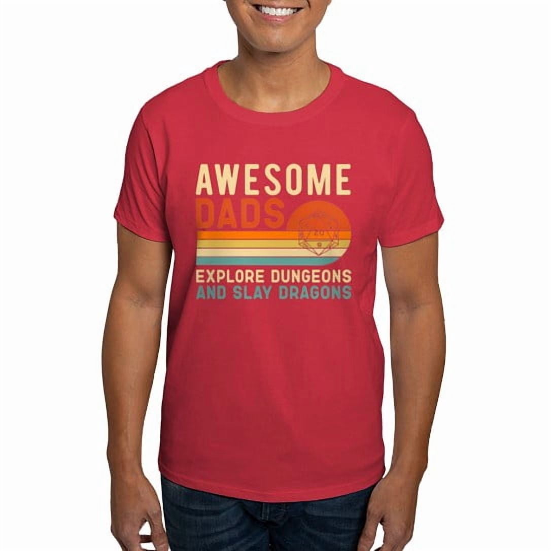 CafePress - Awsome Dads Explore Dungeon And Slay Dragons Men's Value T ...