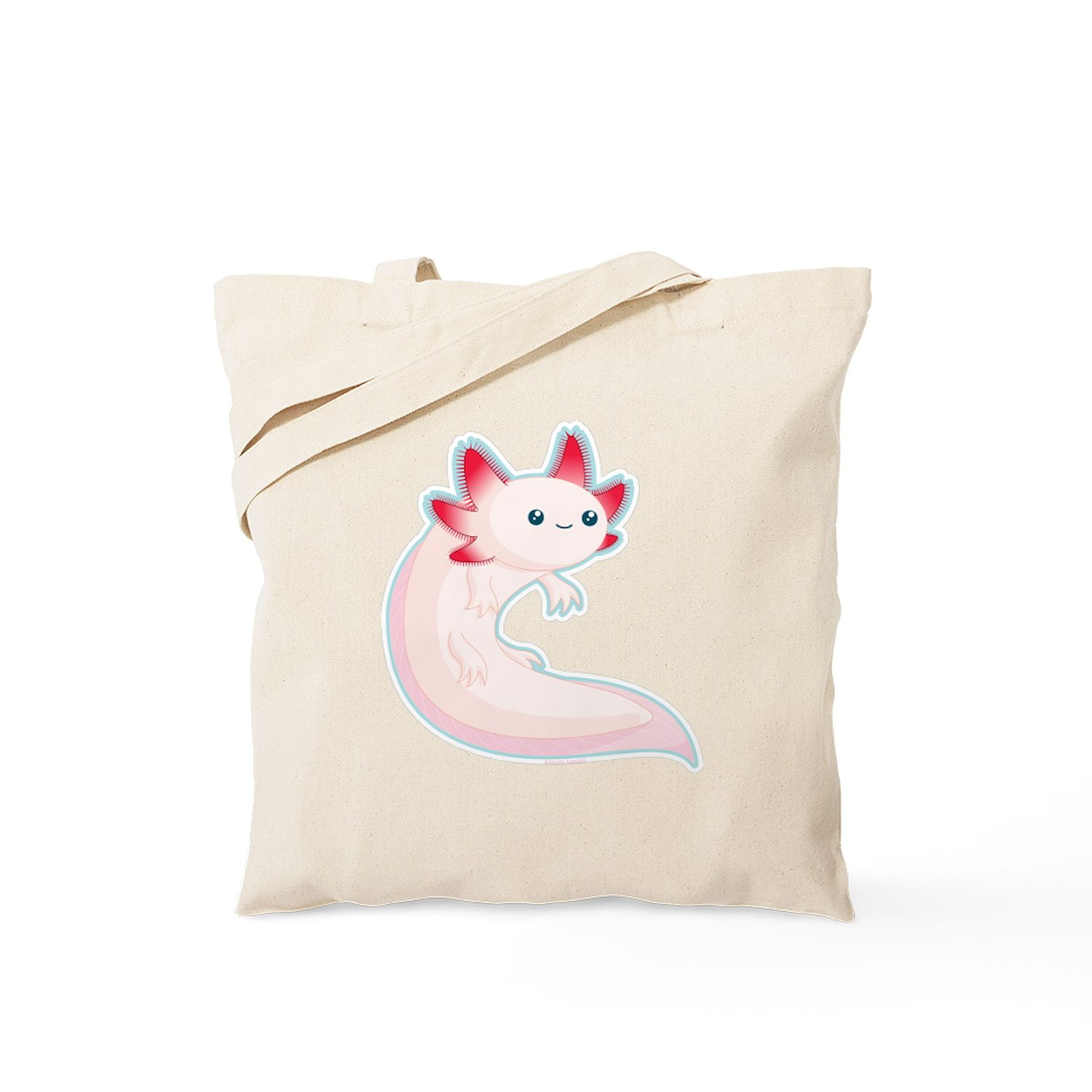 CafePress - Axolotl Tote Bag - Unisex Canvas Tote Bag, Beige, 1-Piece ...