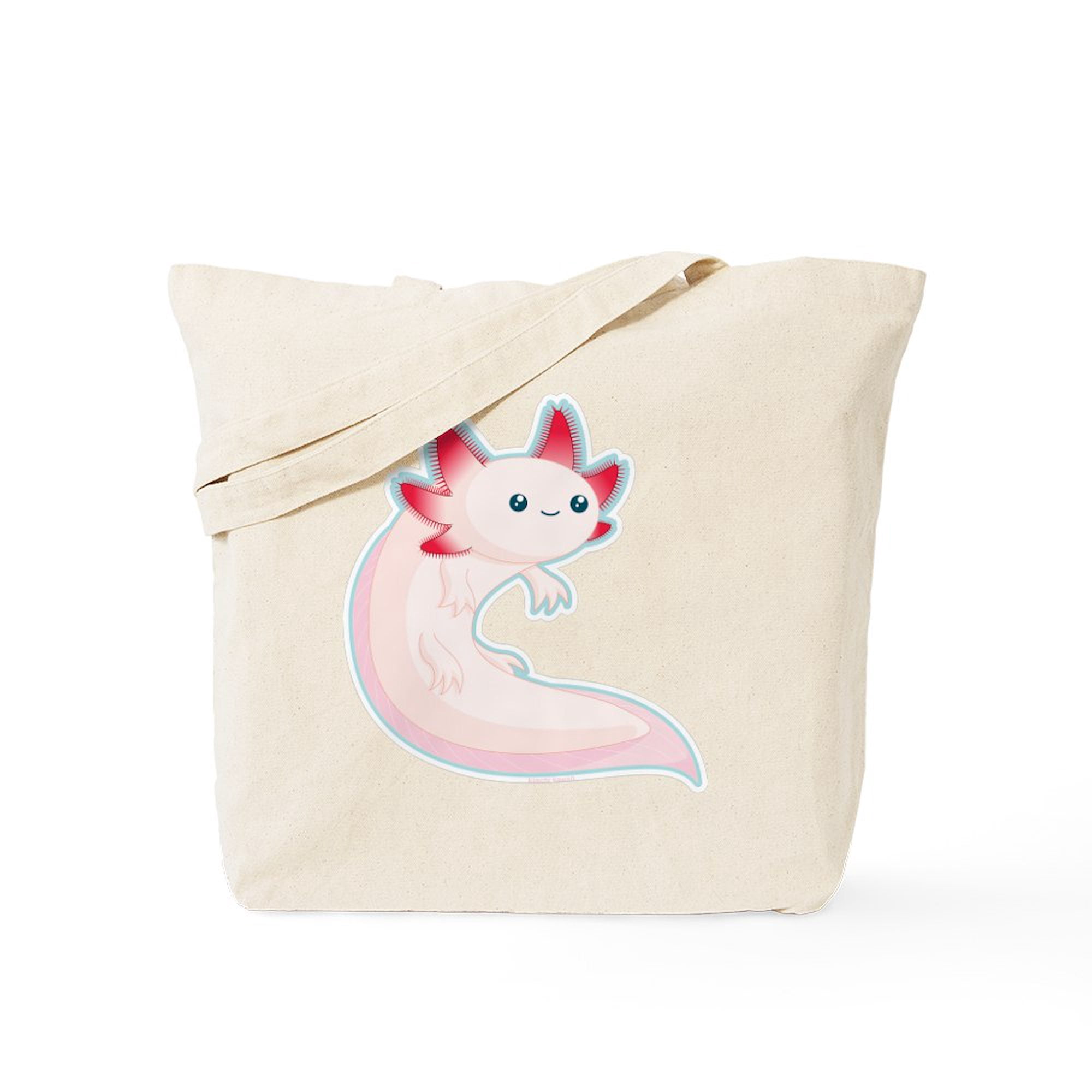 CafePress - Axolotl Tote Bag - Unisex Canvas Tote Bag, Beige, 1-Piece ...