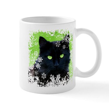 Cute Cat Face Coffee Mug - Before Coffee and After Coffee Ceramic 11oz ...