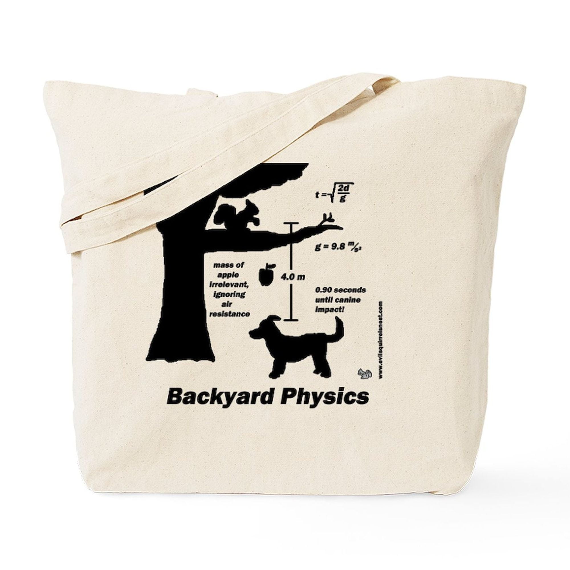 CafePress - Backyard Physics Tote Bag - Unisex Canvas Tote Bag, Beige ...